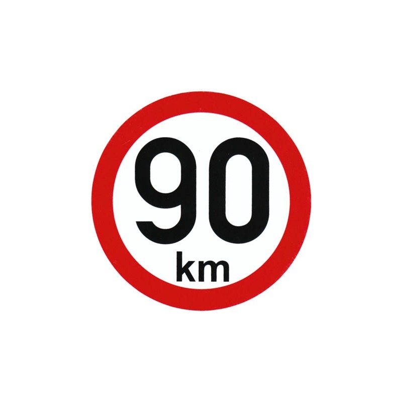 Samolepka Rychlosti 90 Km Pr m r 15 Cm Samolepka Rychlosti 90 Km Pr m r 15 Cm