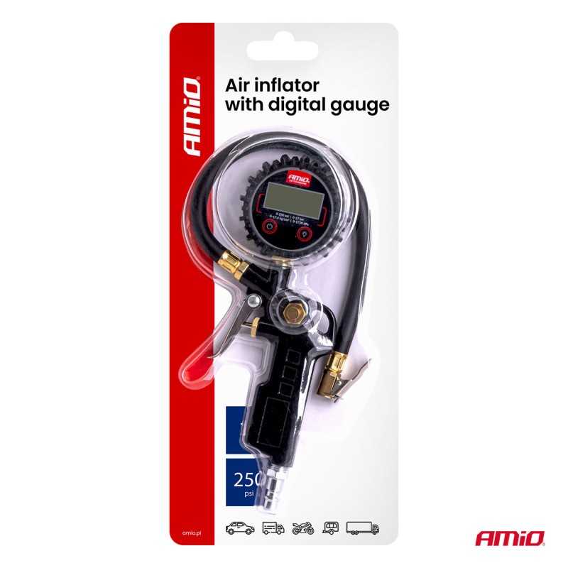 Inflatable gun with pressure gauge 17 bar